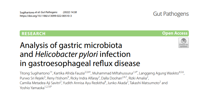 GAS_Analysis of gastric microbiota and Helicobacter pylori infection in ...